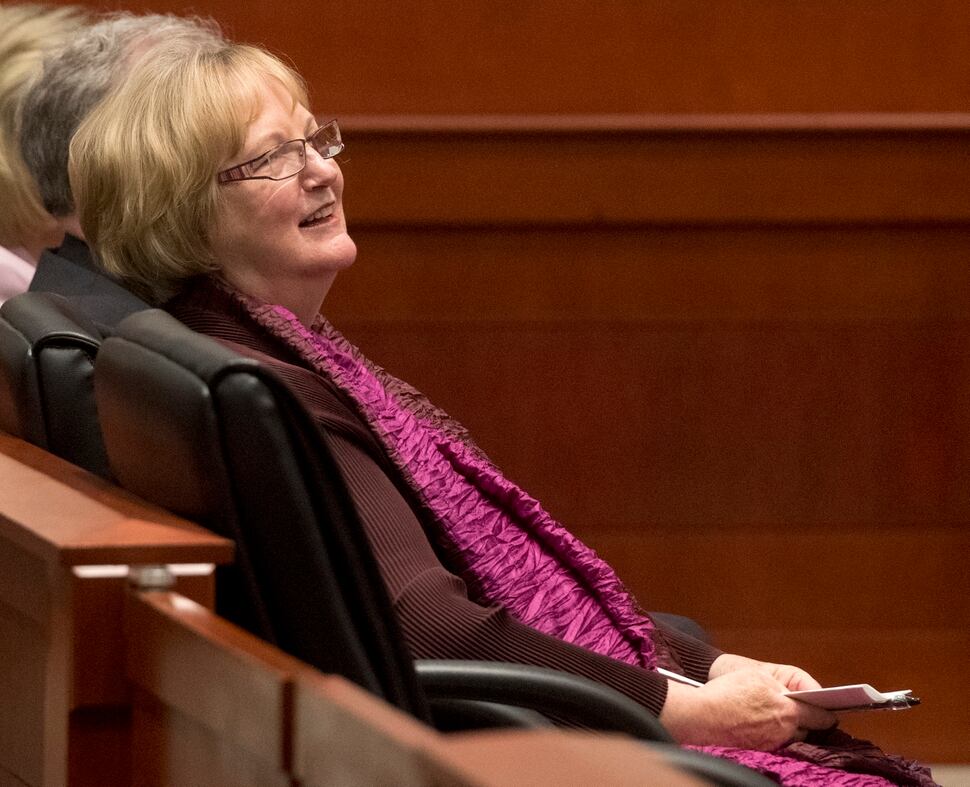 Retiring Utah Supreme Court Justice Christine Durham is commemorated as ...
