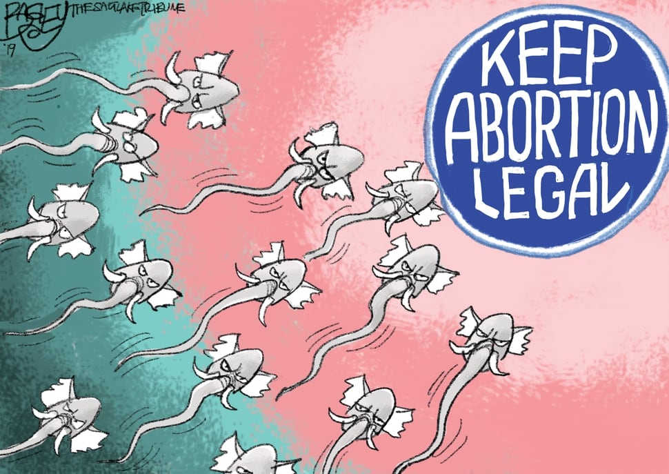 Bagley Cartoon: Seminal Alabama Abortion Bill - The Salt Lake Tribune