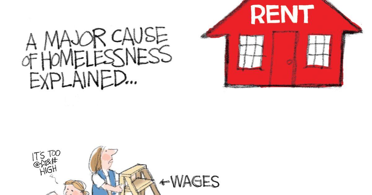 Bagley Cartoon: The Rent Is Too Damn High! - The Salt Lake Tribune