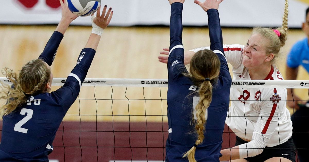 Stanford sweeps BYU out of NCAA women’s volleyball championships - The ...