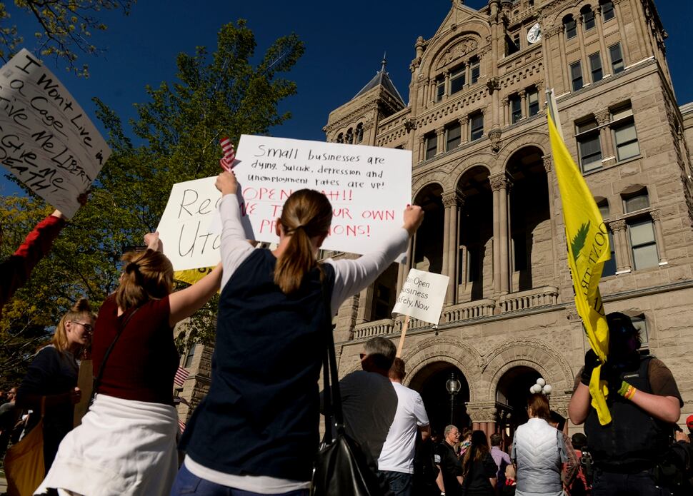 1,000 people gathered in violation of health order to protest Salt Lake ...