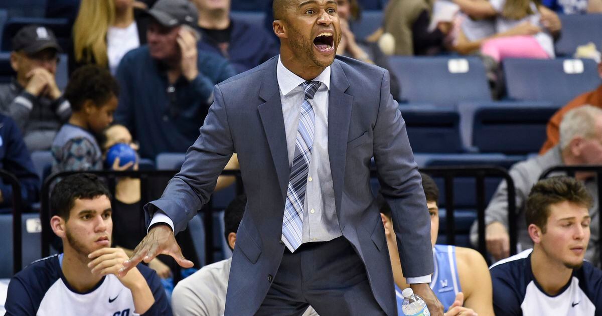 USD coach Lamont Smith, whose team meets BYU on Saturday in WCC tourney ...