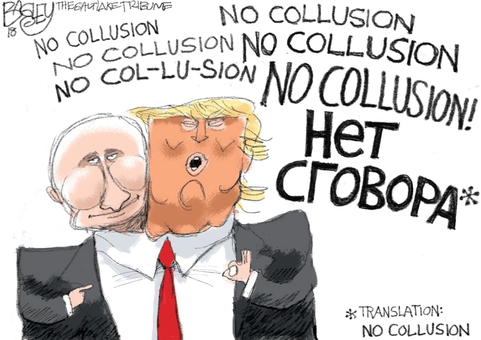 Bagley Cartoon: Nyet Collusion! - The Salt Lake Tribune