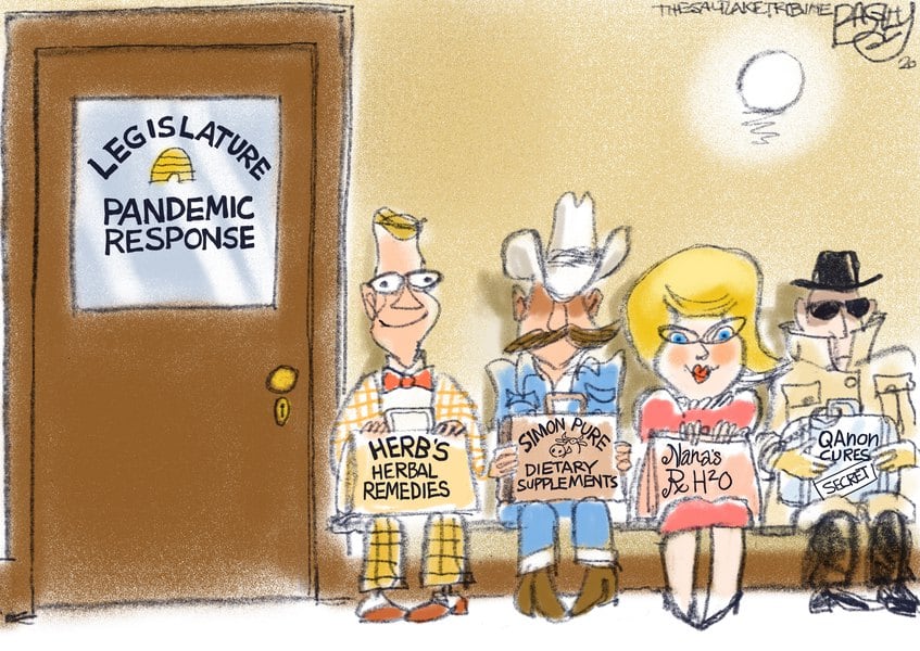 Bagley Cartoon: Coronavirus Quacks - The Salt Lake Tribune