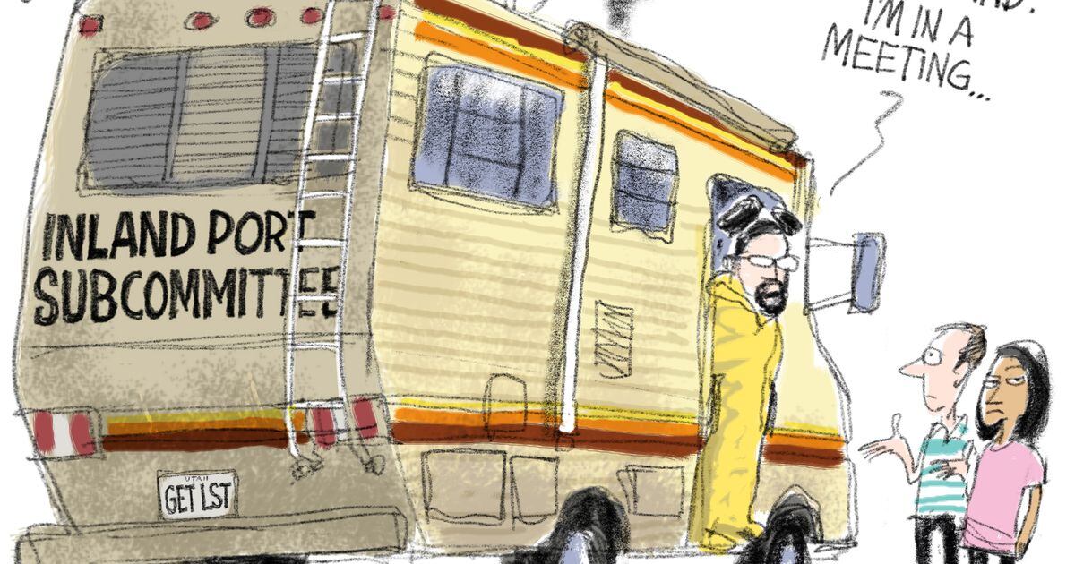 Bagley Cartoon: Inland Port RV Park - The Salt Lake Tribune