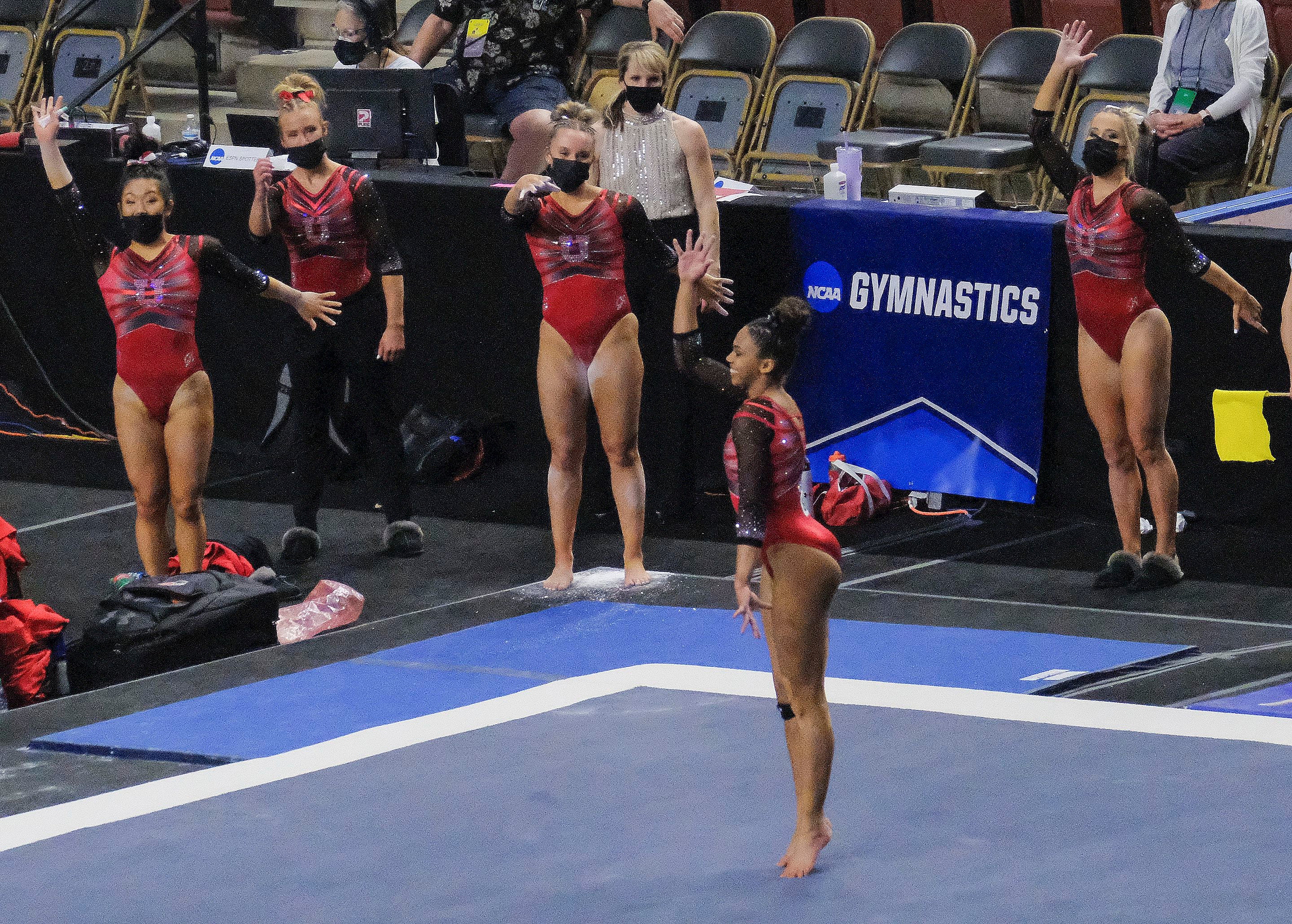 College Gymnastics Team