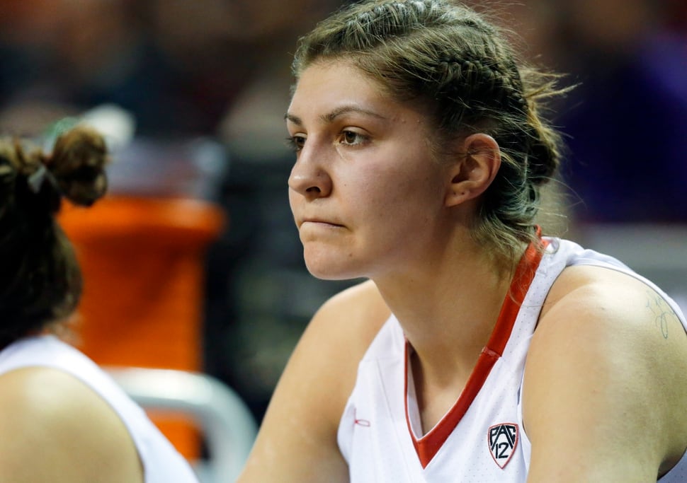 Utah's record-breaking center Emily Potter leads a double life — as a ...
