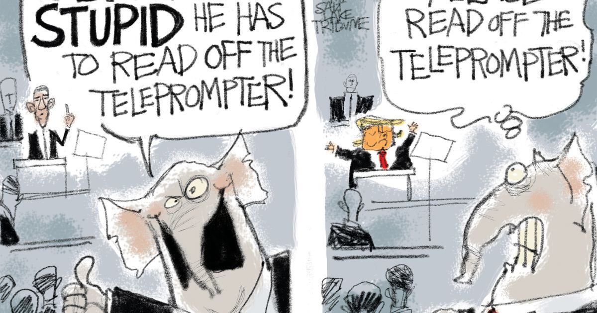 Bagley Cartoon: State of the Teleprompter - The Salt Lake Tribune