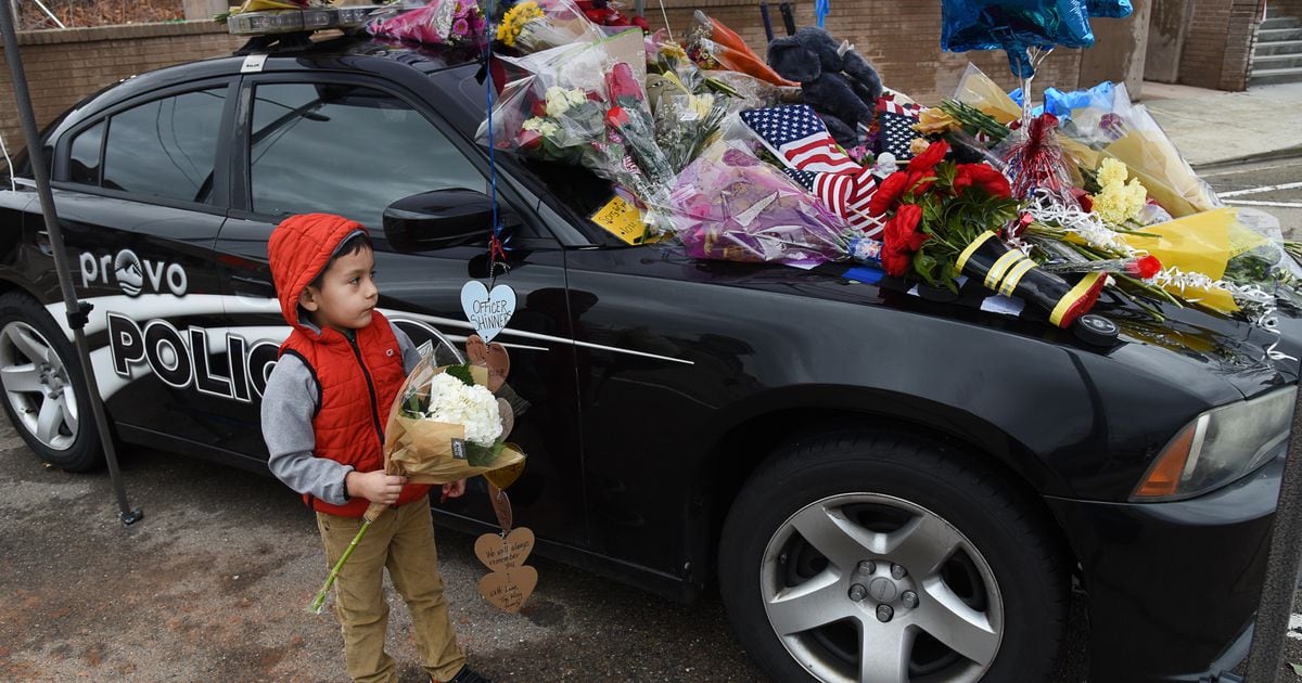 'You can’t replace him’: Squad car memorial honors fallen Provo Police ...