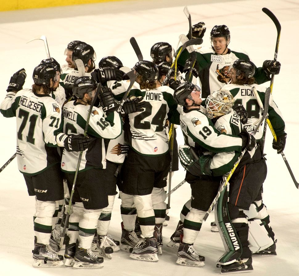 ECHL hockey: Utah Grizzlies rally from three-goal hole to beat Idaho ...