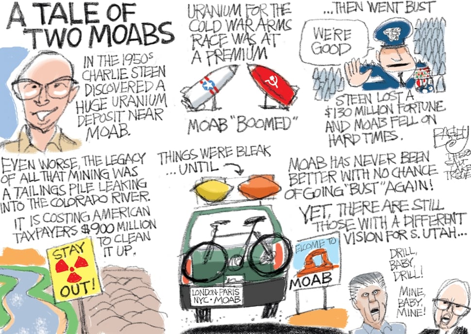 Bagley Cartoon: A Tale of Two Moabs - The Salt Lake Tribune