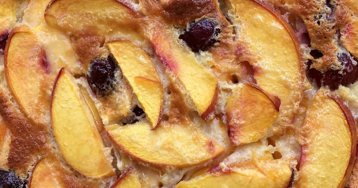 Become obsessed with clafoutis, a custardy fruit pancake