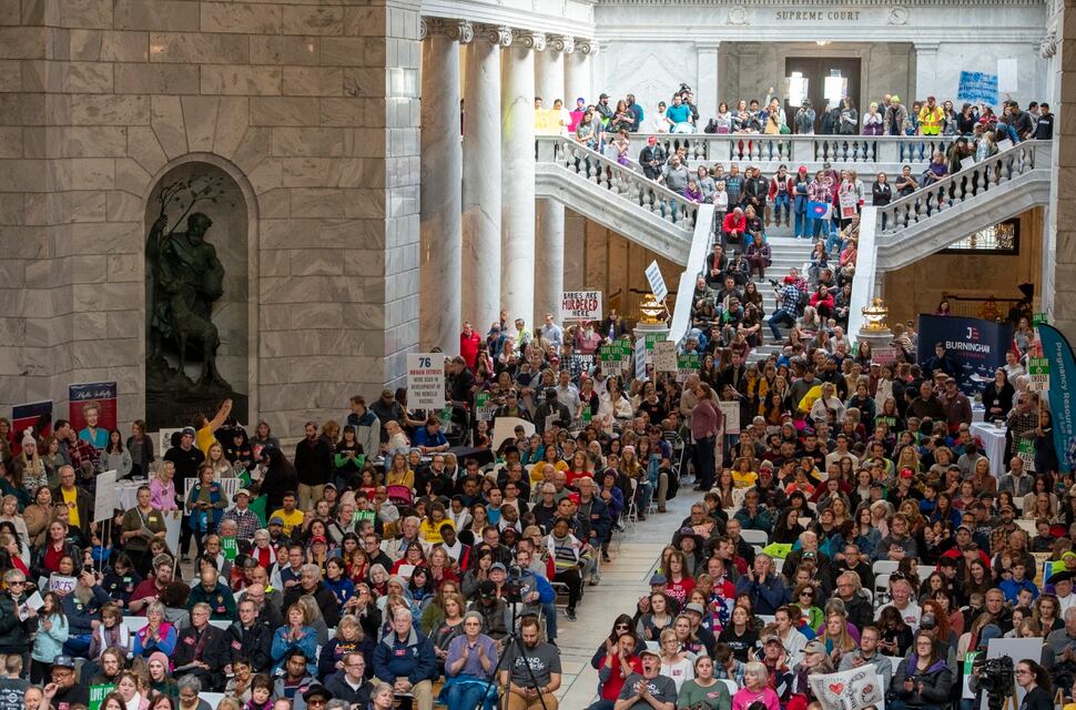 Utahns marched to the Capitol to protest abortion, and lawmaker ...