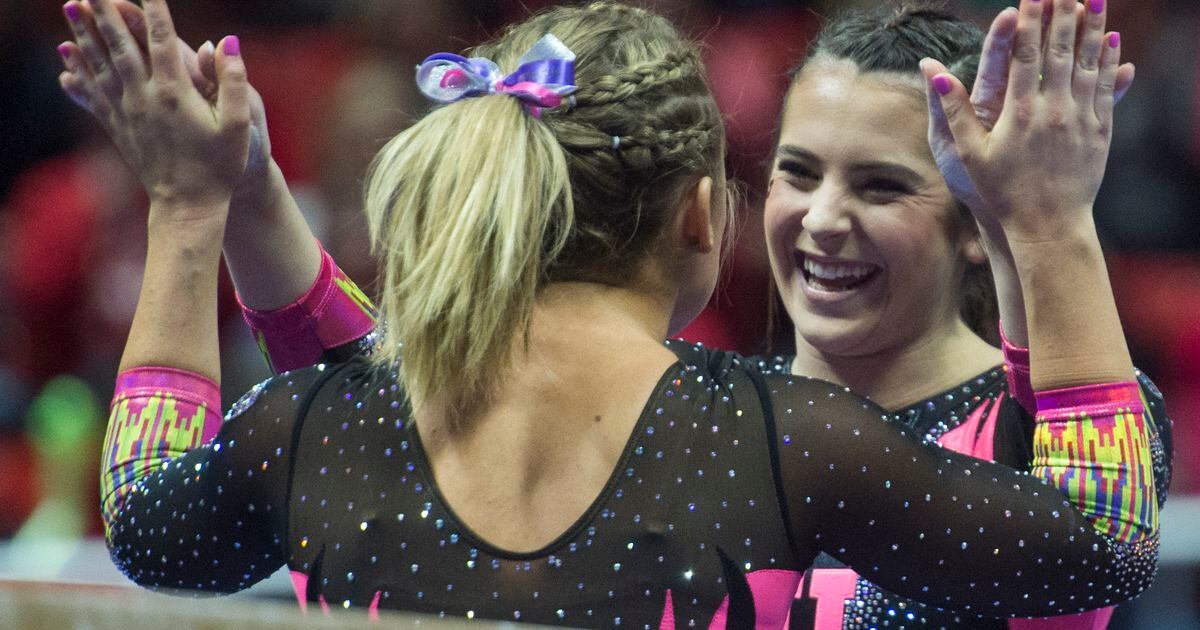 Freshman Alexia Burch used to wait in line for Utah gymnasts ...