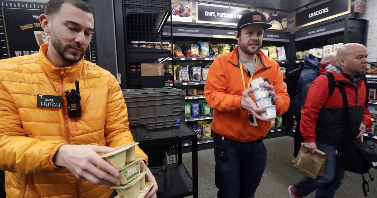 Get your stuff and go: Amazon opens store with no cashiers