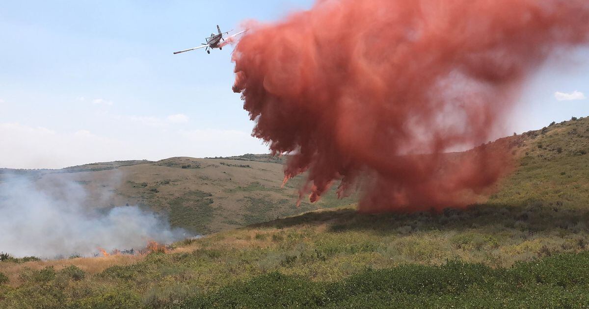 Goose Creek Fire, on north end of Utah-Nevada border, about 70 percent ...