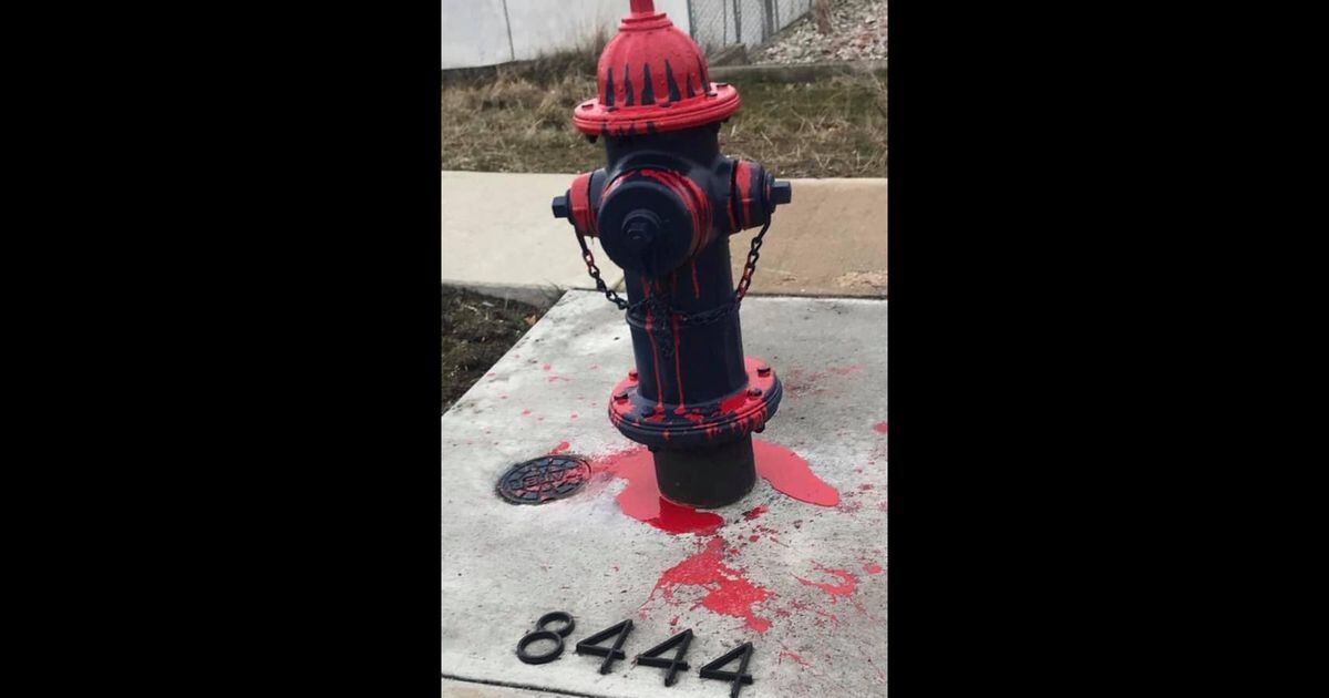 A Utah fire hydrant was painted blue to honor a police officer who was ...