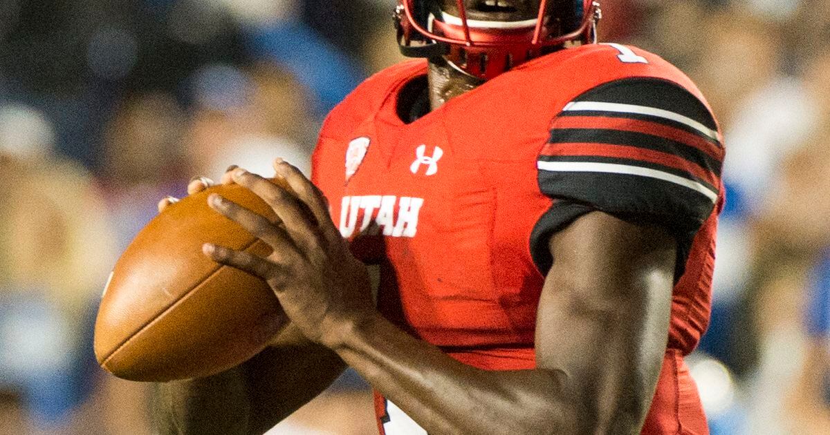 Utah’s Tyler Huntley has showed improved understanding of the options ...