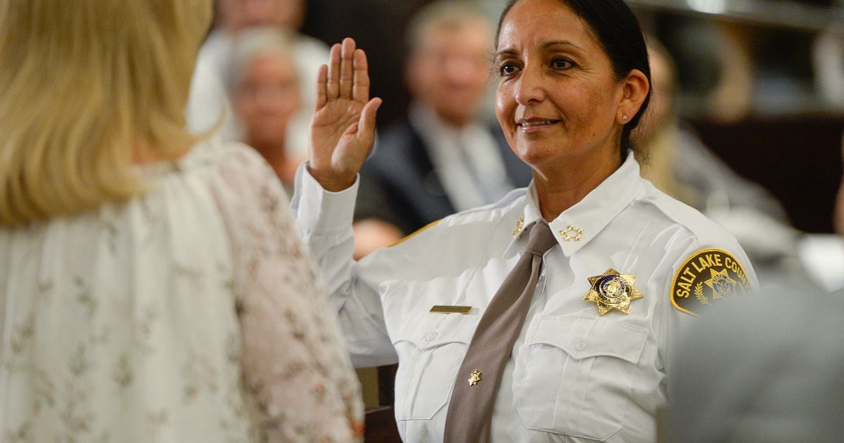 Salt Lake County swears in Rosie Rivera — its first female sheriff
