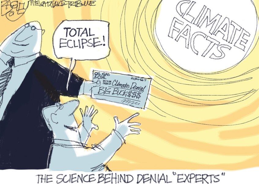 Bagley Cartoon: The Science of Climate Denial - The Salt Lake Tribune