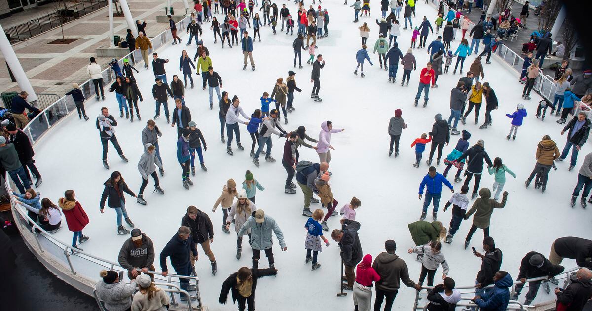 Christmas Eve on ice at Gallivan Center