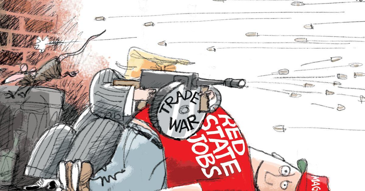 Bagley Cartoon: Trade War Collateral Damage - The Salt Lake Tribune
