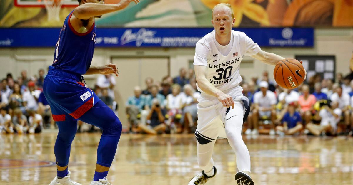BYU basketball team loses 71-56 to Kansas Jayhawks at the Maui Classic