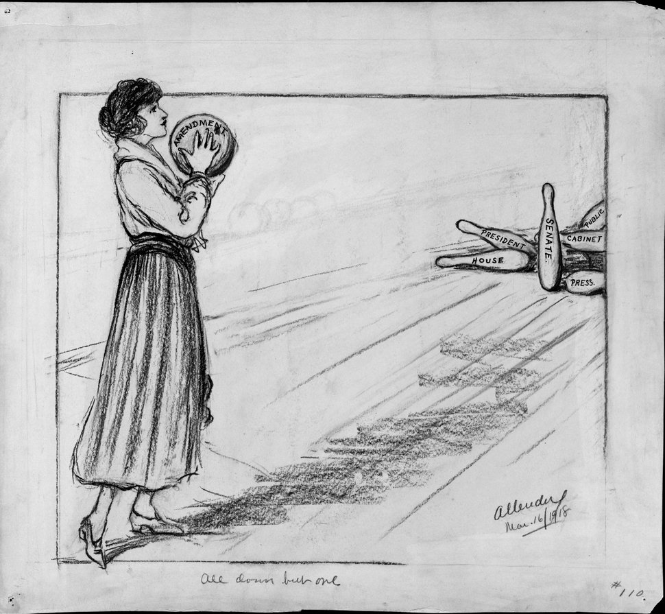 Political cartoons about women’s suffrage, now on exhibit in Logan ...