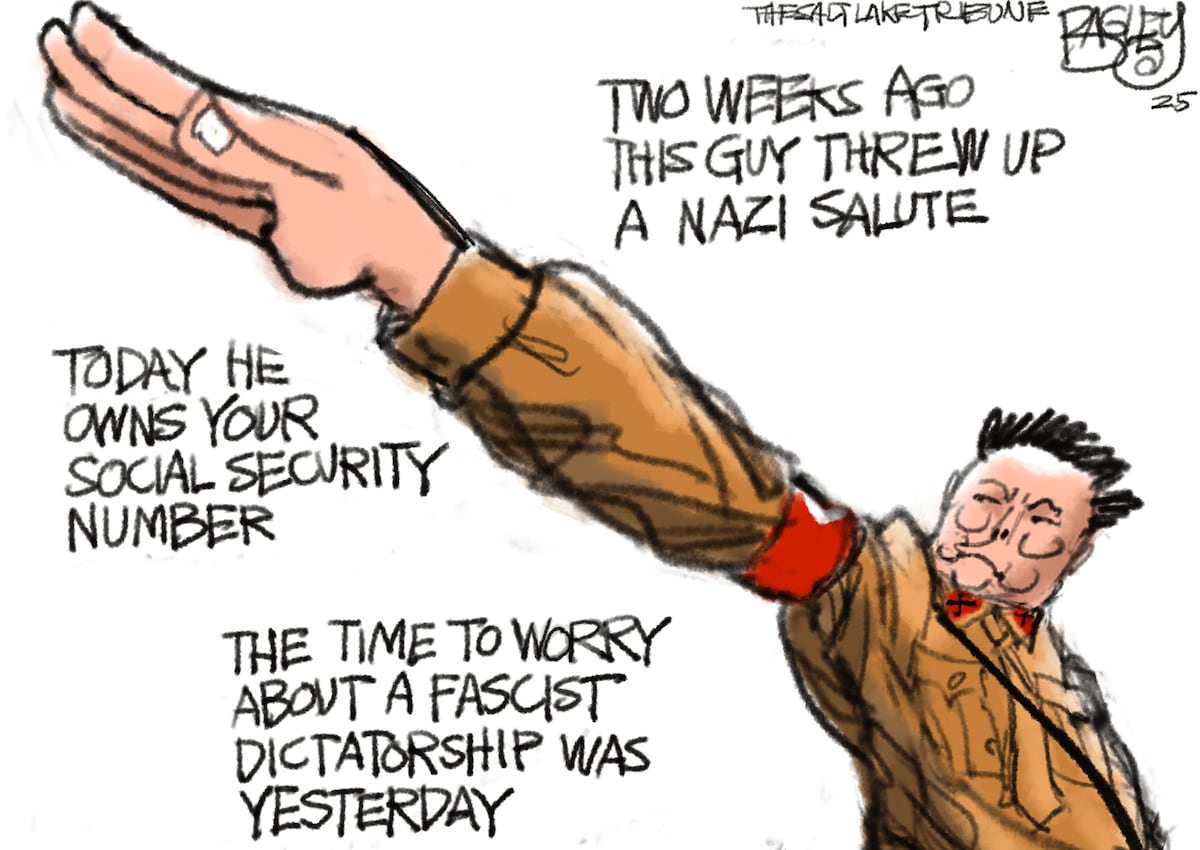 Check out Pat Bagley's latest cartoon: Heil Musk