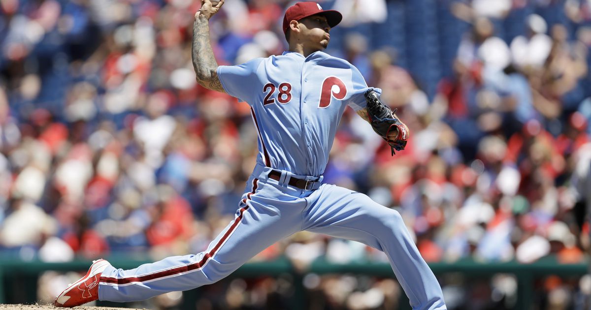 MLB roundup: Velasquez takes no-hitter into 7th, Phillies top Rockies 9-3