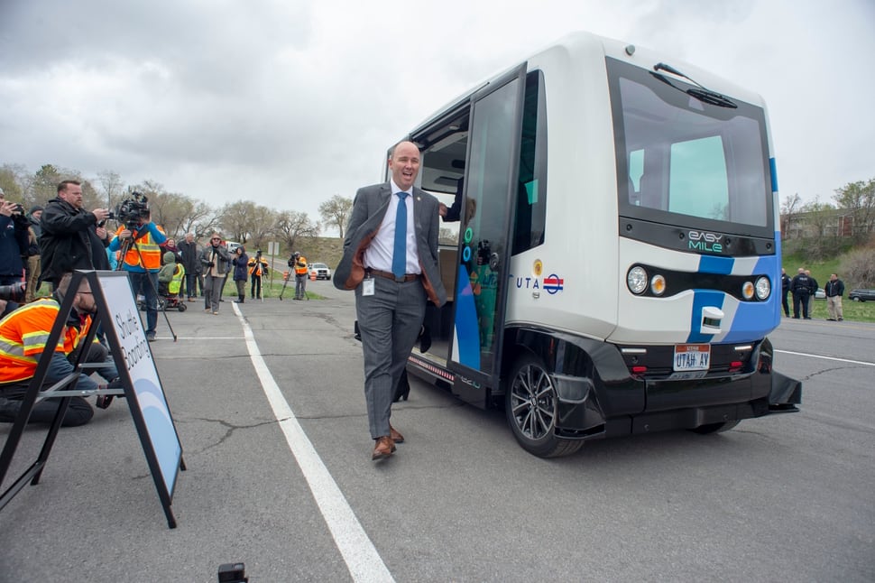 Utah gets a look at an automated shuttle that may signal a coming era ...
