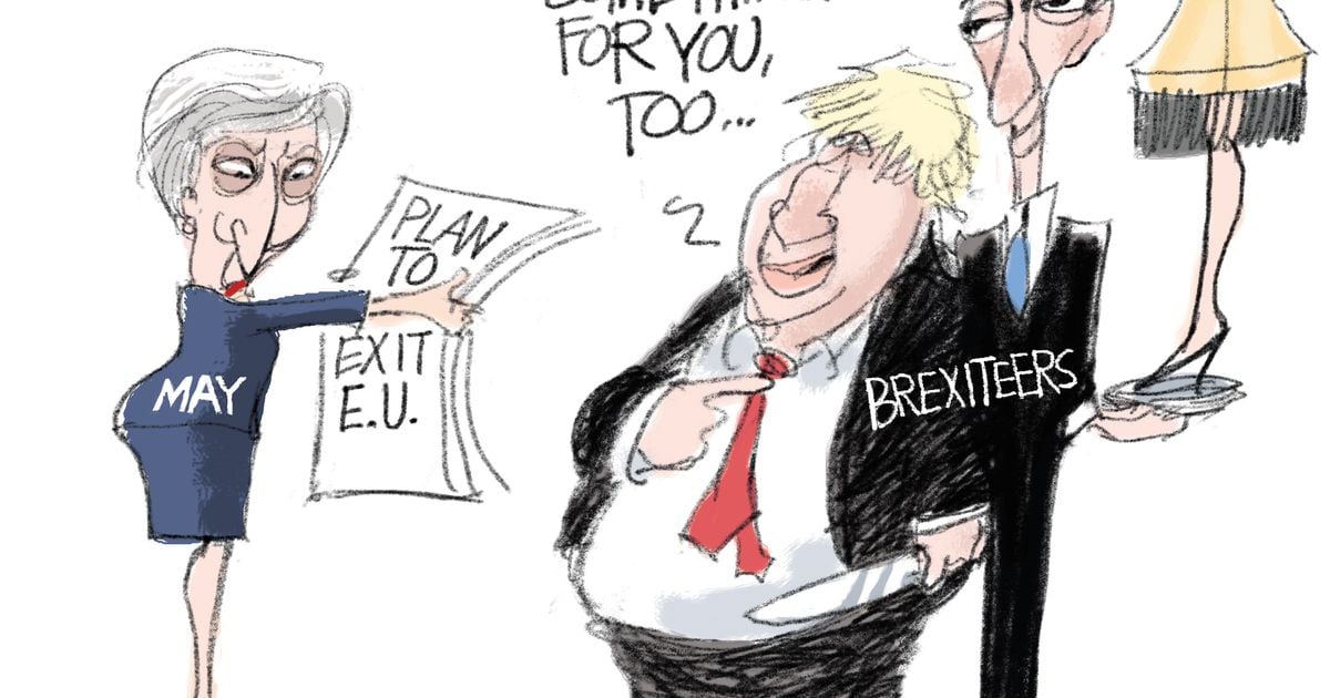 Bagley Cartoon: Backstabbing Brexiteers - The Salt Lake Tribune