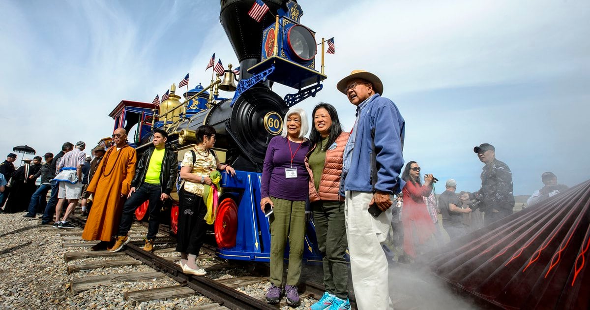The iconic image of America’s first transcontinental railroad ‘erased ...